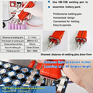 RCBDBSM Battery Spot Welder Machine 709AD for 18650 14500 Lithium Battery Pack Building 3.2KW Handheld Pulse Spot Welder with Cooling System and Soldering Iron Spot Welder Pen