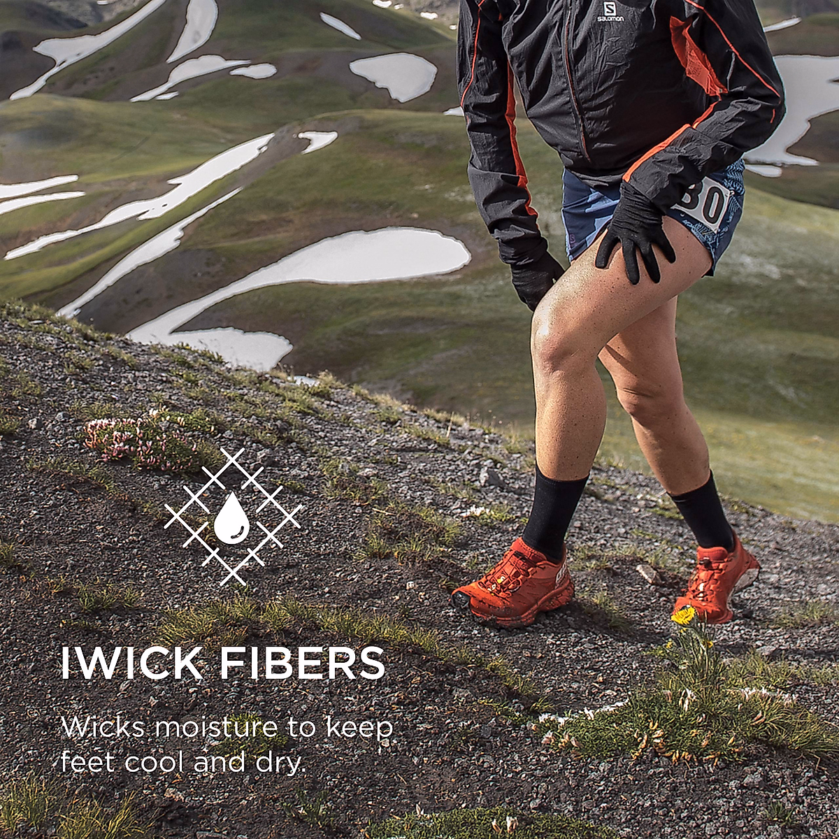 Feetures Unisex High Performance Cushion Crew Sock (Large, White)