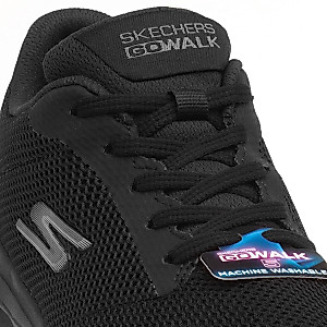 Skechers womens Go Walk 5 - Lucky Sneaker, Black, 8.5 US