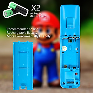 Yosikr Wii Controller 4 Pack, Wii Remote Controller, with Silicone Case and Wrist Strap, Remote Controller for Wii/Wii U - 4 Packs Pink+Deep Blue+Blue+Red