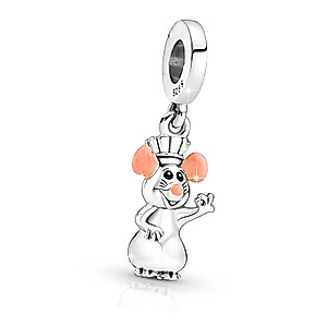 PHOSEA 925 Sterling Silver Dangle Charm Beads Pendants Fit for European Bracelets Charms DIY Jewelry Gift for Women Girls (Redmi Dangle)