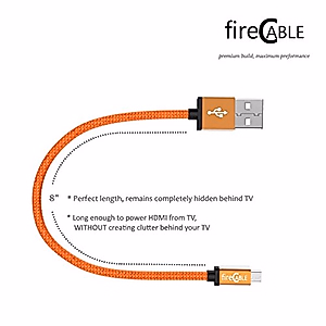 fire-Cable Plus Wireless Adapter, Powers Streaming TV Sticks Directly from TV USB Port (Eliminates AC Outlet and Cords)