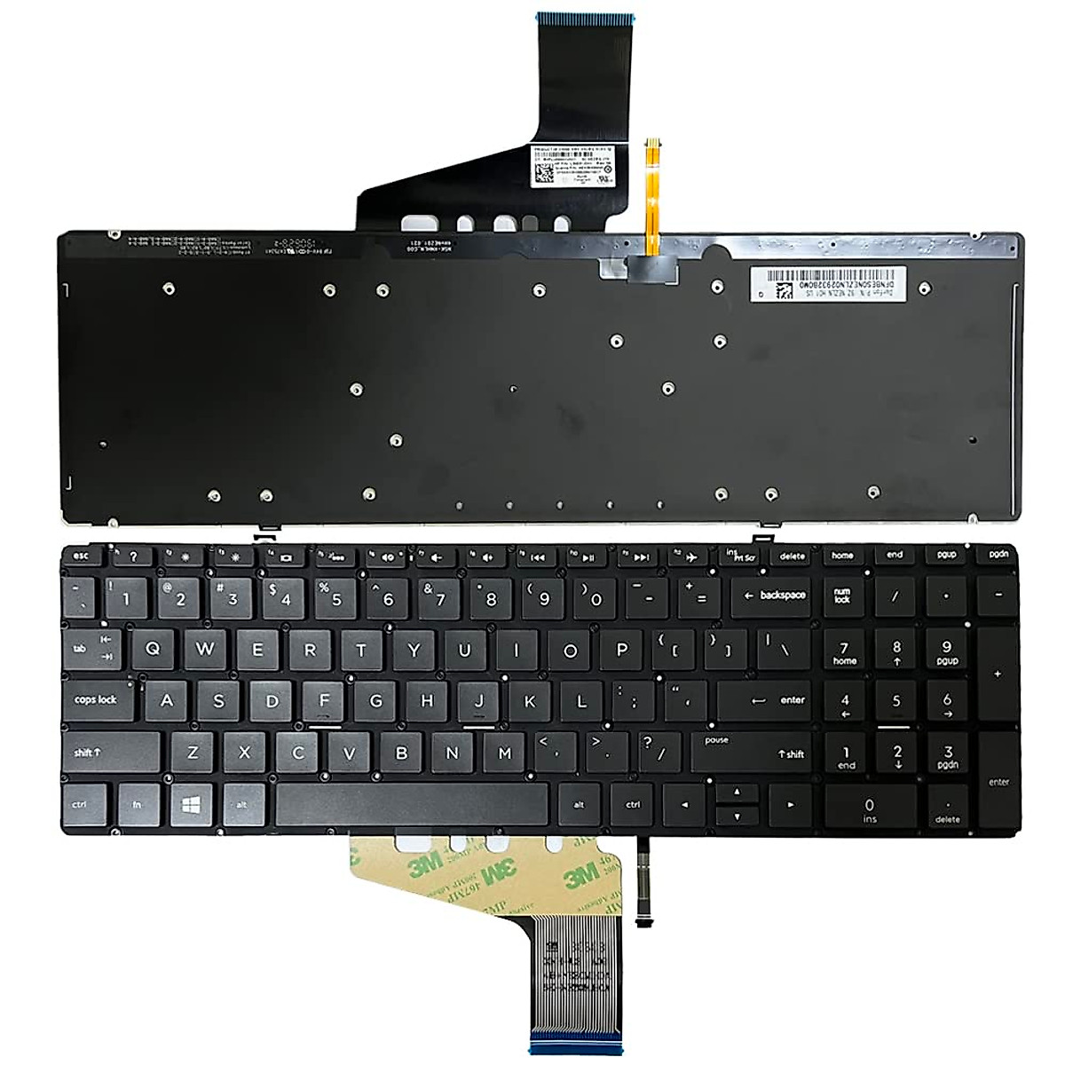 GinTai Laptops Keyboard Backlit US Replacement for HP Spectre X360 15-CH 15T-CH000 15-DF L30531-DH1 92.NEZBQ.J1N 15-CH008CA 15-CH010CA 15-CH011DX 15-CH011NR 15-CH012NR 15-CH015NR 15-CH017NR 15-CH075NR
