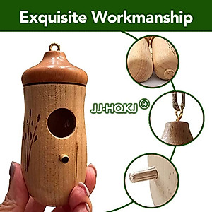 Hummingbird House, Wooden Hummingbird Houses for Outside,Hummingbird Houses for Outside for Nesting, Wooden Hummingbird House for Outside Hanging (3PCS (A+B+C))