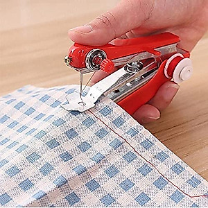 1Pc Handheld Sewing Machine, Portable Mini Manual Sewing Machine Handy Needlework Tool Mini Sewer Machine Hand Stitcher Sewing Machine