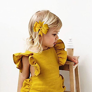 Prohouse 70 Pieces Boutique Grosgrain Ribbon Pinwheel Hair Bows Clips For Girls Babies Toddlers Teens Gifts In Pairs