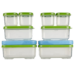 Rubbermaid LunchBlox Side Container, Green, Pack of 2