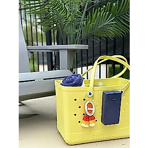 Phone Holder Compatible with Bogg Bag Accessories - Universal Size Also Compatible with Simply Southern Bag - Fully Closable Phone Case for Silicone Tote Bag - Water Resistant Wont Fall Out or Get Wet