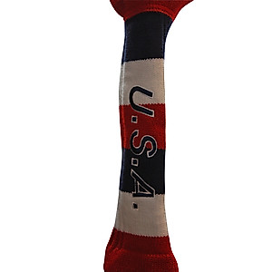 USA Majek #2 Hybrid Golf Pom Pom Knit Rescue Utility Club Head Cover