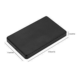 2.5 inch Hard Drive Enclosure, USB2.0 IDE Parallel Port Mobile Hard Disk Box, High Speed HDD Case External Storage, for PC Notebook Computers