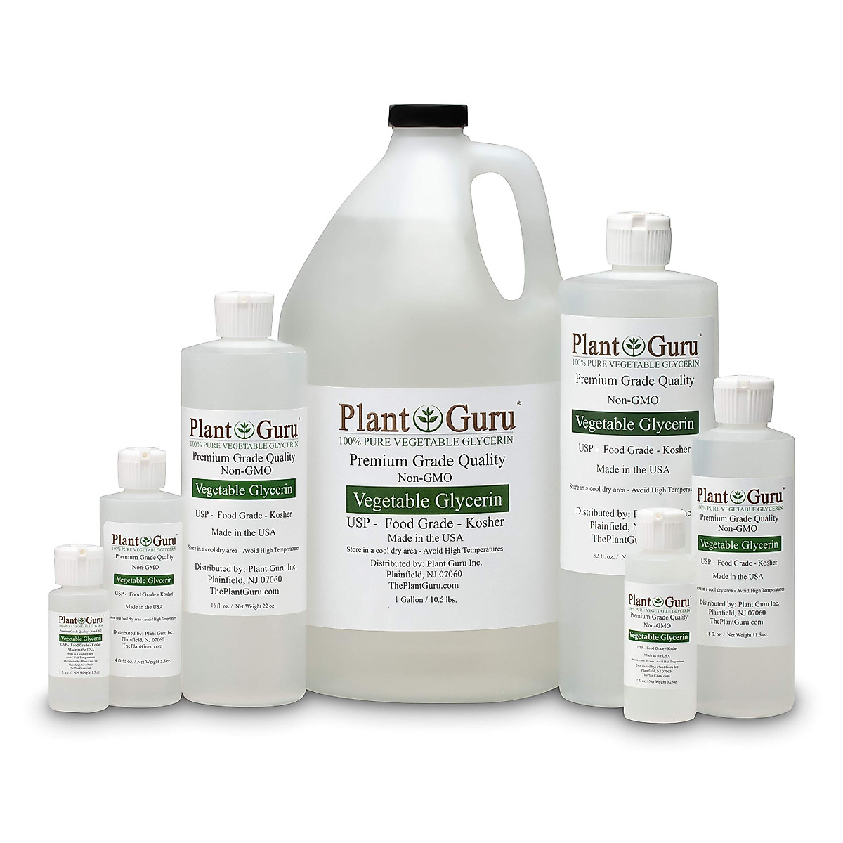 Vegetable Glycerin and Propylene Glycol 32 oz. Each Food Grade USP Kosher 99.9% Pure