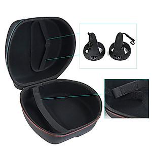 Hard Carrying case for Oculus Quest & Quest 2 All-in-one VR Gaming Headset and Controllers 64GB 128GB Protective Storage Travel Box (Black)