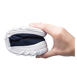 SILLENORTH Mens Womens Water Shoes Quick-Dry Sock Aqua Water Sneakers Slip-on Shoes for Diving Swimming Surfing Beach Blue 9 Women/7 Men