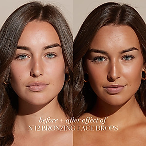 + Lux Unfiltered N°12 Bronzing Face Drops in Fragrance Free, Self Tanning Face Drops, Hyaluronic Acid, Vitamin E, Passionfruit Oil, Gluten Free, Cruelty Free + Vegan Free Self Tanner