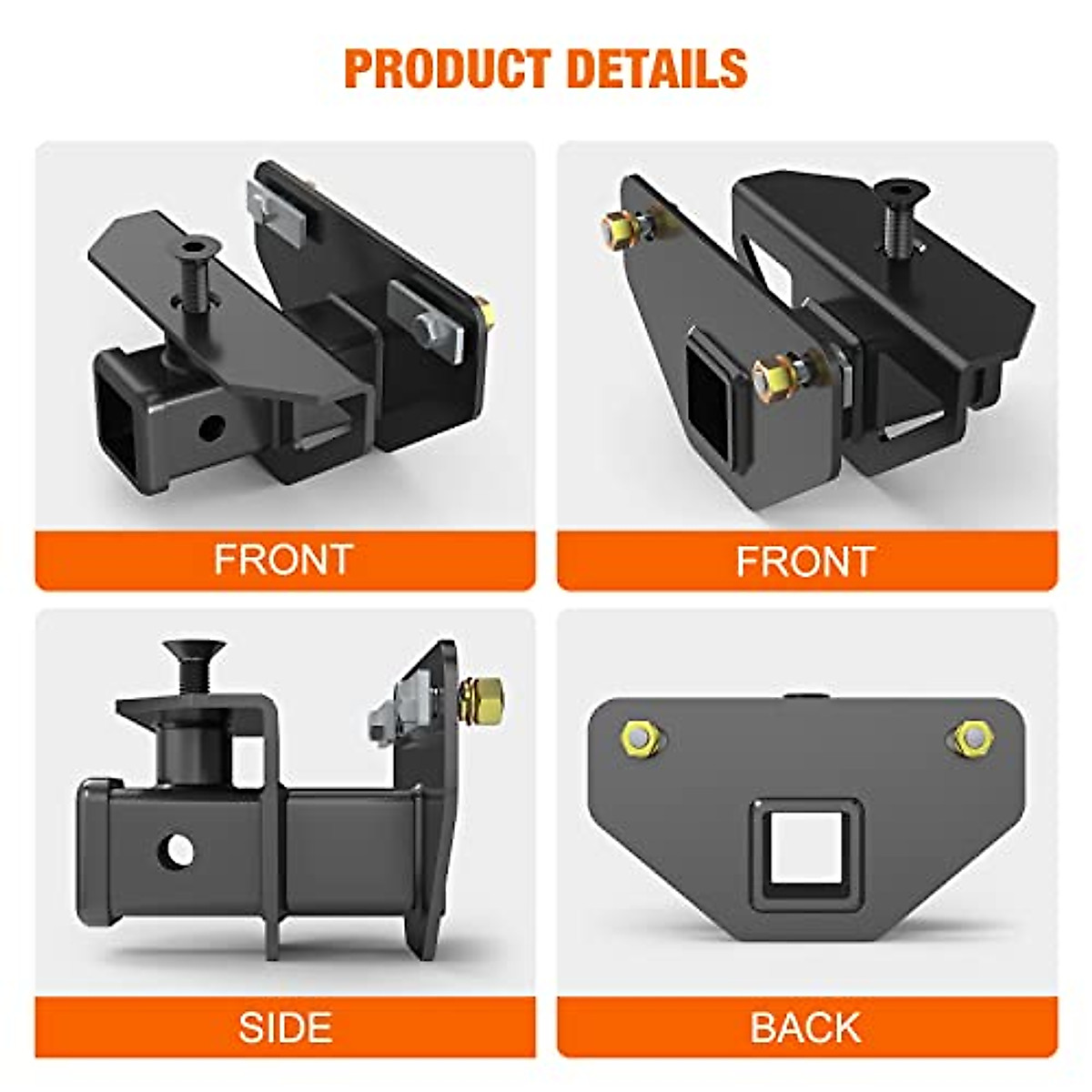 Sulythw Class 3 Rear Trailer Hitch Receiver for Dodge Ram, 2 Inch Towing Hitch Receiver with Cover Kit for 2003-2018 Dodge Ram 1500&2003-2013 Ram 2500/3500 & 2019-2021 Ram 1500 Classic