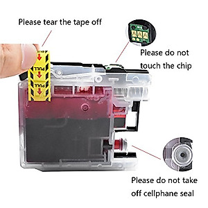 10 Pack Compatible Ink Cartridge Replacement for Brother LC203XL LC203 XL Used in MFC-J480DW MFC-J880DW MFC-J4420DW MFC-J680DW MFC-J885DW Printer (4 Black, 2 Cyan, 2 Magenta, 2 Yellow, 10 Pack)