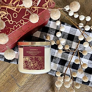 Goodpick Christmas Cookie Scented Candle, Holiday Candles Gifts, Jar Candle for Living Room, Soy Candles for Friend, 3 Wicks Scentsational Candles, 14.5 Oz Includes Lid