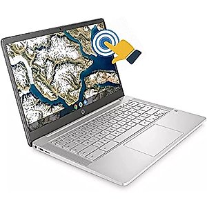 2020 Flagship HP 14 Chromebook Laptop Computer 14" HD SVA Anti-Glare Touchscreen Display Intel Celeron Processor 4GB DDR4 64GB eMMC WiFi Webcam Chrome OS (Renewed)