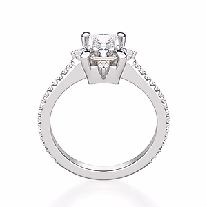 Shree Diamond 3.25 CT Radiant Infinity Accent Engagement Ring Wedding Eternity Band Vintage Solitaire Silver Jewelry Halo-Setting Anniversary Praise Vintage Ring Gift (6)