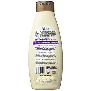 Oster Oatmeal Naturals Gentle Puppy Dog Shampoo, Baby Powder, 18 Fluid Ounces (078590-145-001)