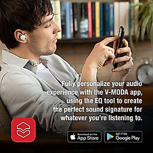 V-MODA Hexamove Pro, Wireless Earbuds - Black (HEXM-PR-BK)