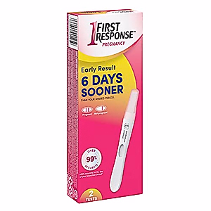 First Response Early Result Pregnancy Test, 2 Pack (Packaging & Test Design May Vary)