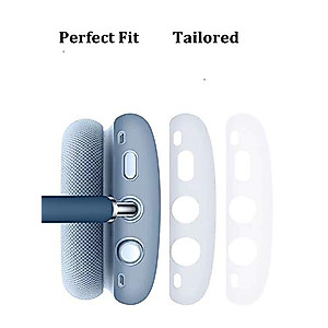 Earpads Cushions Protectors Cover Case，Soft Silicone Ear Pads Cup Compatible with AirPods Max Headphones (Green)