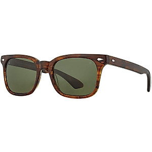 AO Tournament Sunglasses - Woodgrain - Calobar Green AOLite Nylon Lenses - 52-20-145