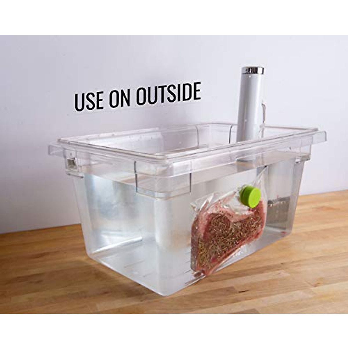 KORE Sous Vide Weighted Magnets | Stainless Steel & Food Grade Silicone | Keep Food Bags Fully Submerged & Prevent Floating Bags | Heavier & Better than Clips, Racks and Other Sous Vide Accessories (Apple Green - 2 pack)