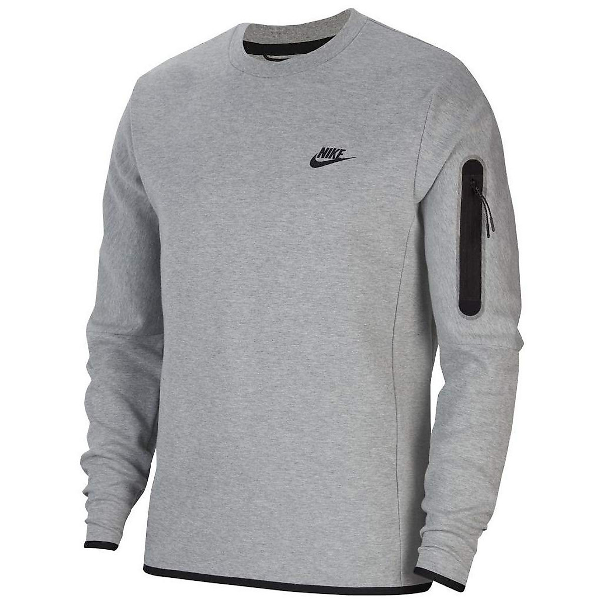 Nike Sportswear Tech Fleece Men's Crew Double-Sided Spacer Fabric for Added Warmth Without Extra Weight CU4505-063 Size L