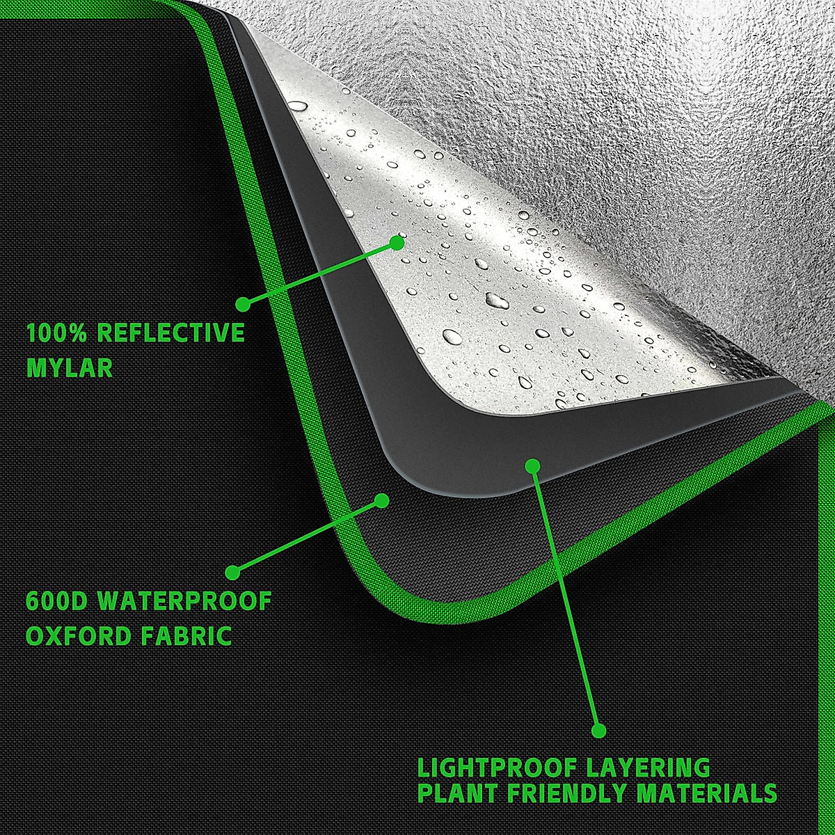 Chuanke Small Grow Tent for Aerogarden Hydroponics Growing System Indoor 20"x14"x22"High Reflective Mylar Leak-Proof of Light 600D Oxford Fabric for Indoor Plant