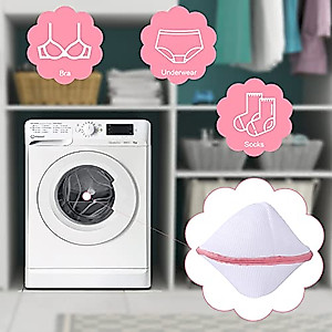6 PCS Bra Washing Bag,Delicates Bra Laundry Bag for Washing Machine,Mesh Bra Wash Bag for Laundry,Bra Bag Lingerie Bag with Zipper,Underwear Washing Bags Bra Washer Protector for Women Laundry Storage