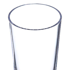 Bravario Unbreakable Plastic Drinking Glasses 11 oz | Dishwasher Safe Shatterproof 100% Tritan Water Tumblers | BPA Free Reusable Outdoor Highball Drinkware | Set of 4