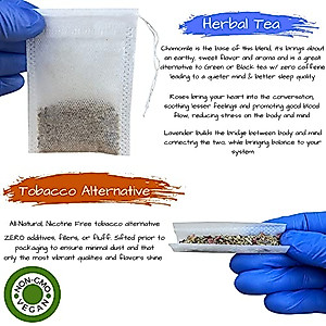 Peace O' Mind Herbal Blend - Chamomile, Red Rose Petals, Lavender | Natural Caffeine Free Tea & Smoke Blend by Tree Fifty Four | 30 Cups