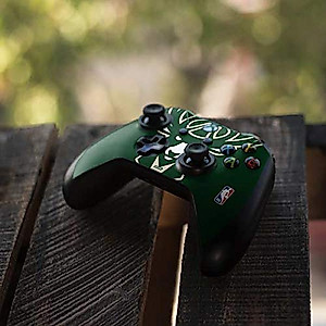 Skinit Decal Gaming Skin Compatible with Xbox One S Controller - Officially Licensed NBA Milwaukee Bucks Large Logo Design