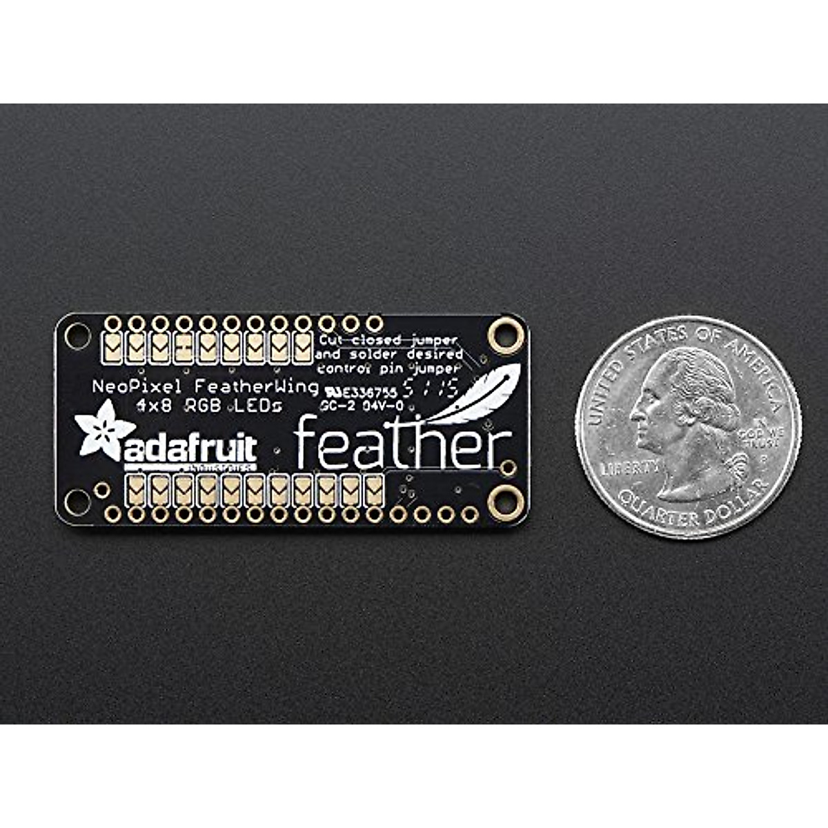 NeoPixel FeatherWing - 4x8 RGB LED Add-on for All Feather Boards