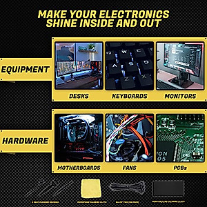 Enimatic 6-in-1 Professional PC Cleaning Kit | Computer Cleaning Kit to Clean Up Computer Hardware & Fans | Desktops, PCs, Fans, & Laptop Cleaning Kit