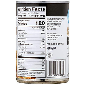 Amazon Brand - Happy Belly Garbanzo Beans, 15 ounce (Pack of 1)