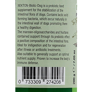 Nekton Biotic-Dog Probiotic Supplemnt for Dogs 200gm (7oz)