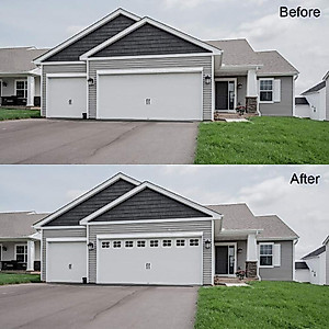 Eapele Magnetic Garage Door Windows Hardware Faux Windows Decoration Kit for Two Car Metallic Garage (32pcs)