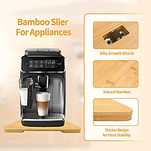 Appliance Slider for Kitchen Small Appliances, Coffee Maker Slider for Counter, Sliding Tray for Stand Mixer, Air Fryer, Espresso Machine, Ideal for Countertop and Under Cabinet Use(14.2"W x 11.7"D)