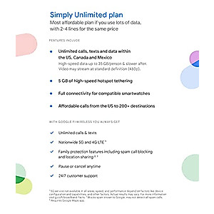 Google Fi Wireless SIM Kit Talk/Text/Data