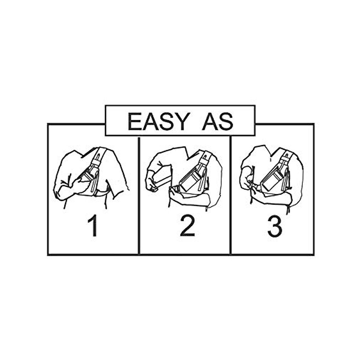 HOLSTERGUY RCH-101ORU (Orange) Radio Chest Harness Shoulder Radio Holster Chest Pack Adjustable Single Radio Pouch Two-Way Radio Holster for Motorola Radios and Walkie Talkies RCH-101ORU Made in USA