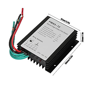 12V 300W Wind Controller, IP67 Waterproof Wind Turbine Generator Regulator, Control Wind Turbines to The Battery Automatically