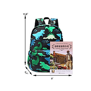 Abshoo Little Kids Backpacks for Boys and Girls Preschool Backpack With Chest Strap (Colorful Dinosaur)