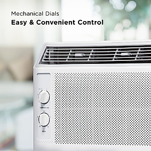 TCL H5W23M 5,000 BTU Window Air Conditioner and Fan-Cool up to 150 Sq. Ft. with Easy to Use Mechanical Control and Reusable Filter, White
