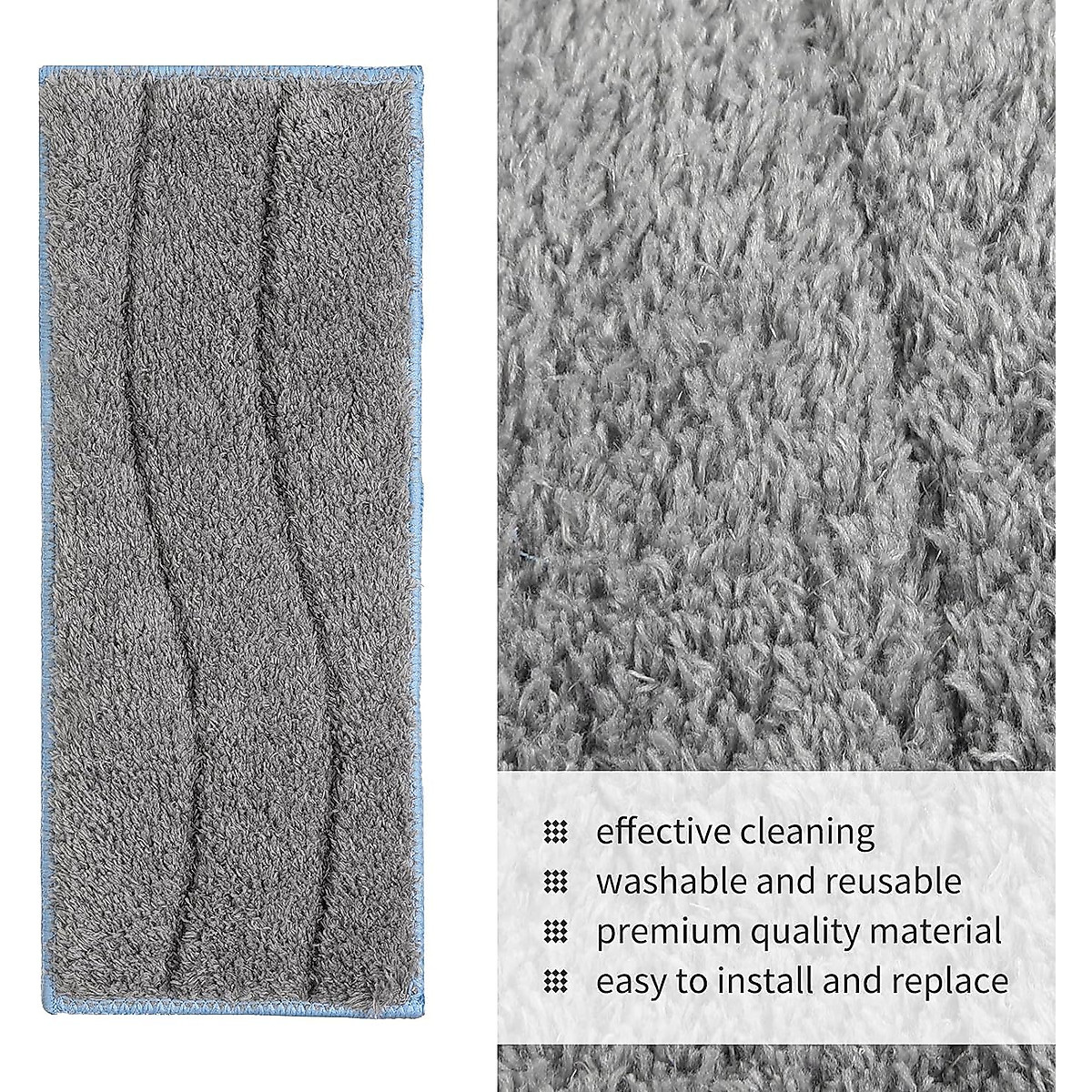 8 Pack Mop Pads Replacement Parts Compatible for IRobot Braava Jet M6 (6110) (6012) (6112) (6113) Ultimate Robot Mop Maintenance Accessories ((4wet+4dry))