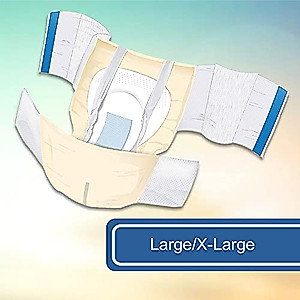 McKesson Ultra Plus Stretch Briefs, Incontinence, Heavy Absorbency, XL, 20 Count, 4 Packs, 80 Total