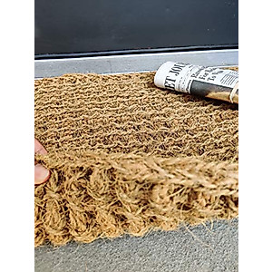 Kempf Rectangle Dragon Coco Coir Doormat, 22-inch by 36-inch, Entrance Mat, Indoor Outdoor, Natural Fiber Mat, Large Size