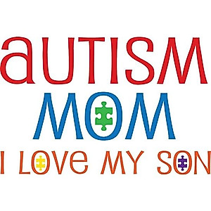 CafePress Autism Mom Loves Son Mug Ceramic Coffee Mug, Tea Cup 11 oz